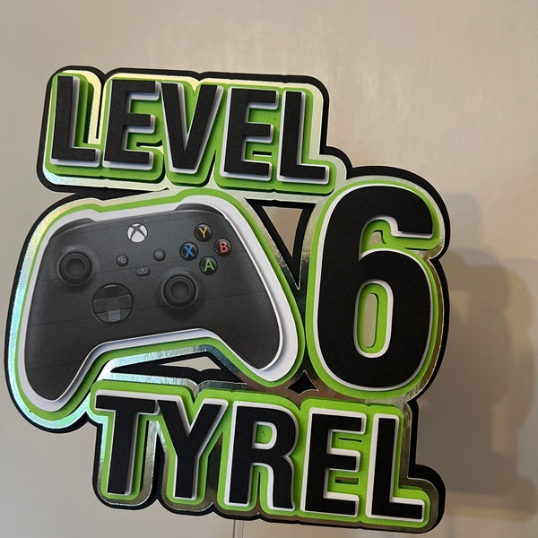 Gaming Cake Topper - Etsy