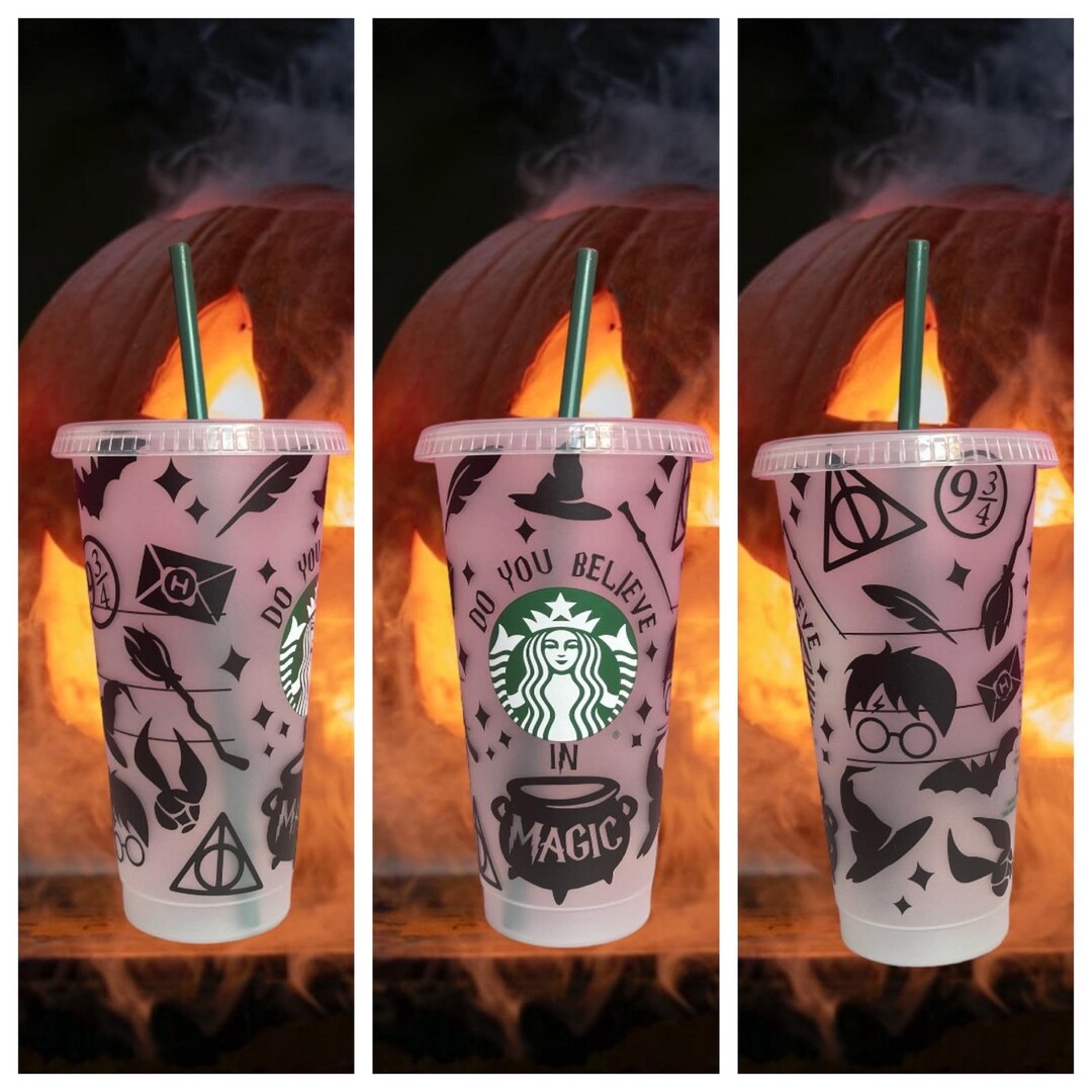 Starbucks Cold Cup Harry Potter Inspired Hogwarts Magic Mug Magic 24 Oz ...