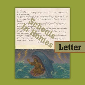Letter From Jonah | Printable Bible Character Letter + Reflection Pack ...