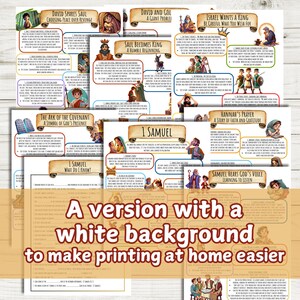 1 Samuel for Kids Printable - Bible Study Activity for Children - Etsy