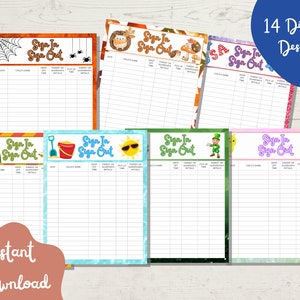Sign in and Out Form for Daycare, School, Childcare, Preschool Sign in ...
