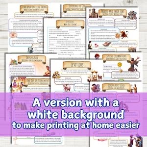 Leviticus for Kids Printable - Bible Study Activity for Children - Etsy