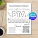 Editable PTO Membership Form PTO Forms PTA Printable - Etsy