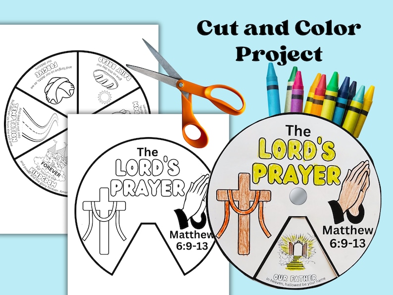Lord's Prayer Lesson Plan for Children | Sunday School Worksheets ...