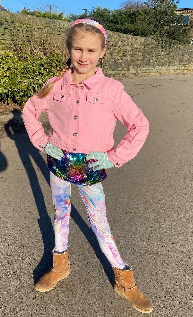 Girls Age 8 Pink Denim Jacket - Etsy