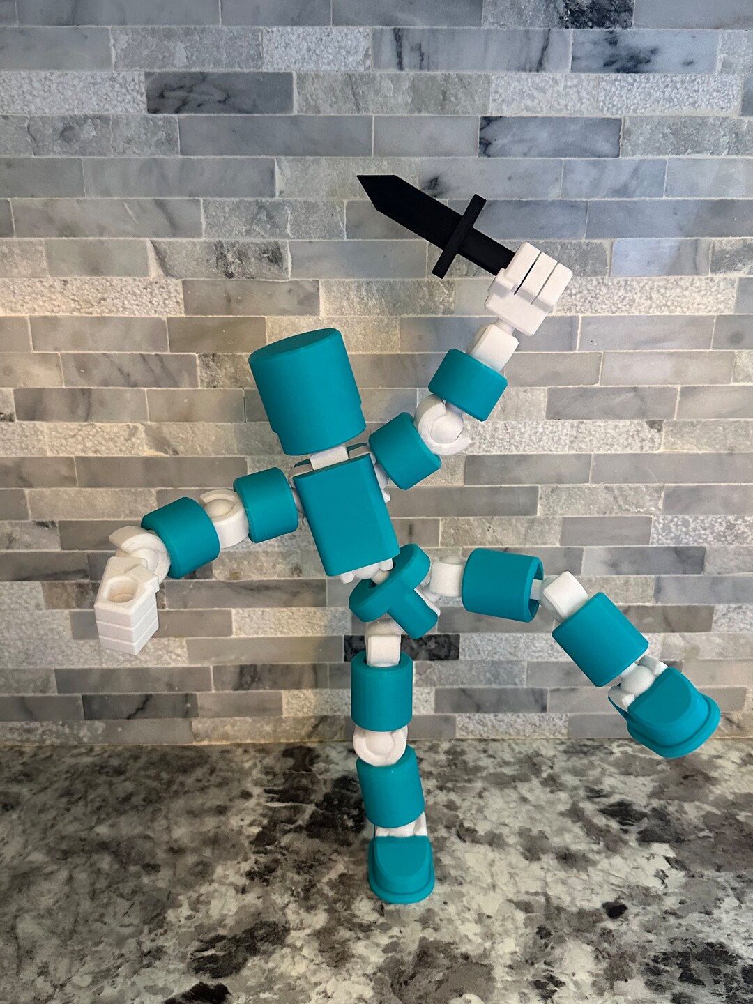 ACTION FIGURE Fidget Toy Stress Relief Articulated Jointed Action ...