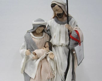 Willow Tree Holy Family Nativity Figurines With Cypress Trees Set of 8 ...