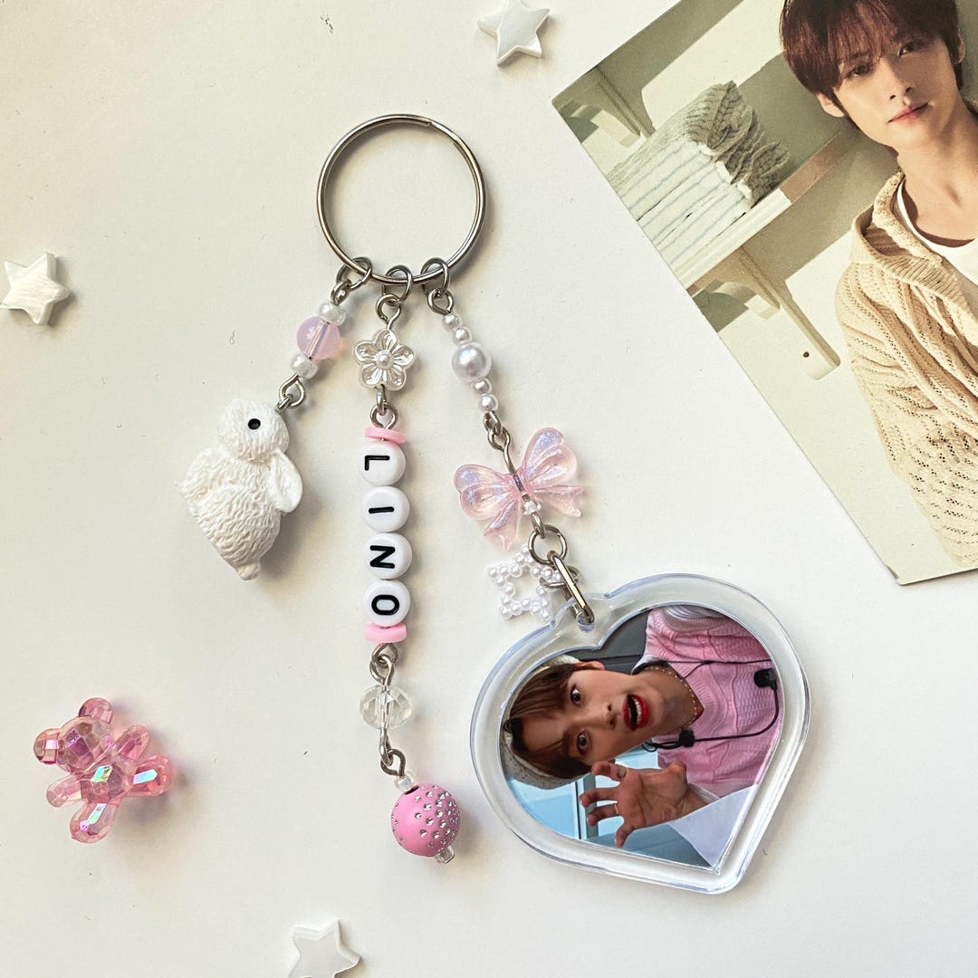 Stray Kids Keychain, Beaded Keychain,minho Ver. SKZ, K-pop Gift, Photo ...