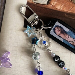 Jungkook Keychain, BTS Keychain, JK, Seven Jeon Jung-kook, Beaded ...