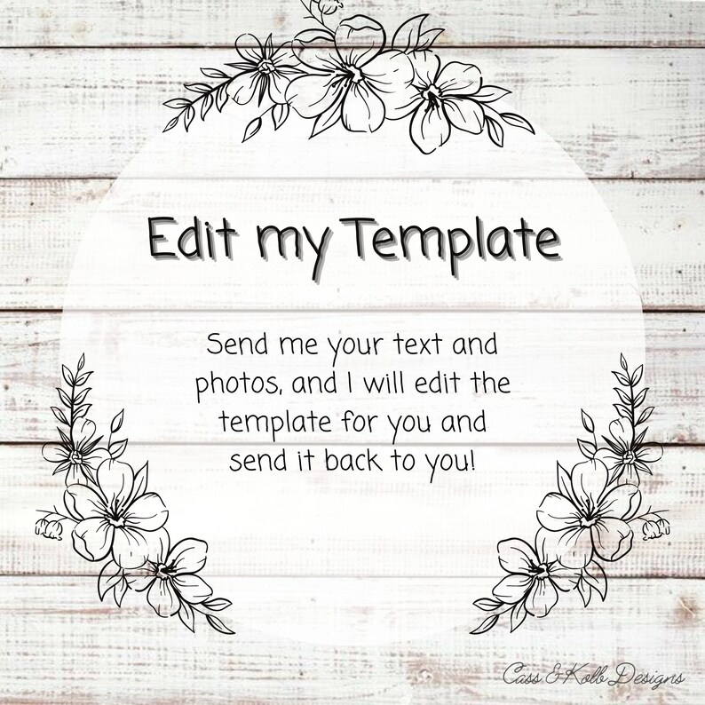Edit My Template for Me - Etsy