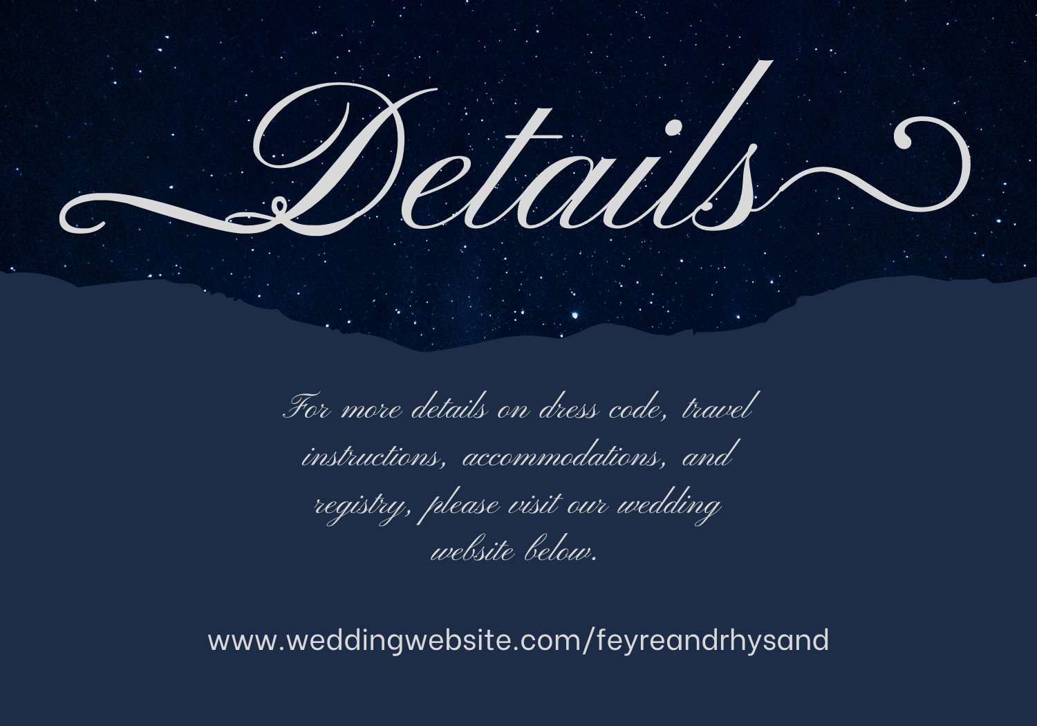 Wedding Invitation - ACOTAR Inspired - With RSVP and Details - Etsy