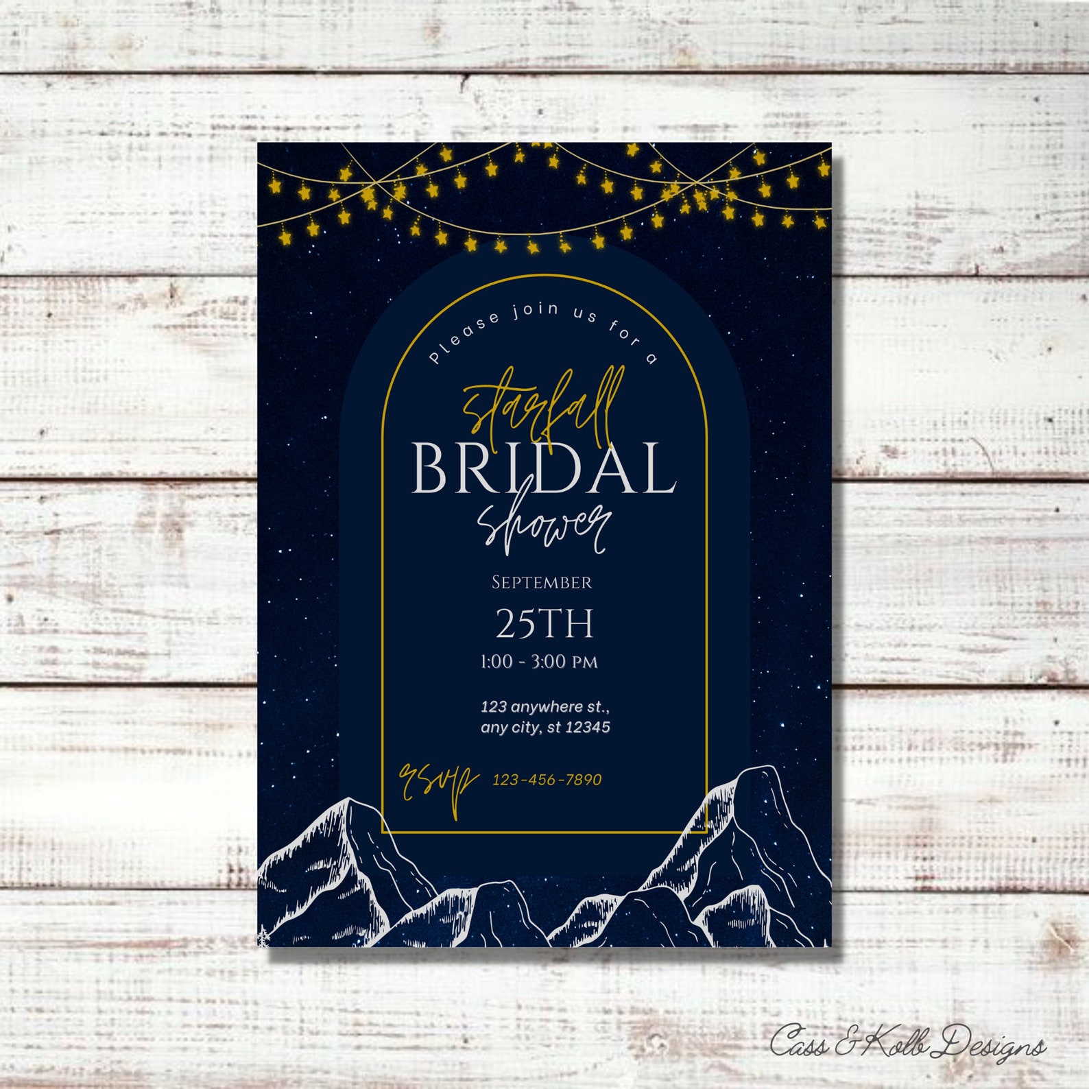 Bridal Shower Invitation - ACOTAR Starfall Inspired - Etsy
