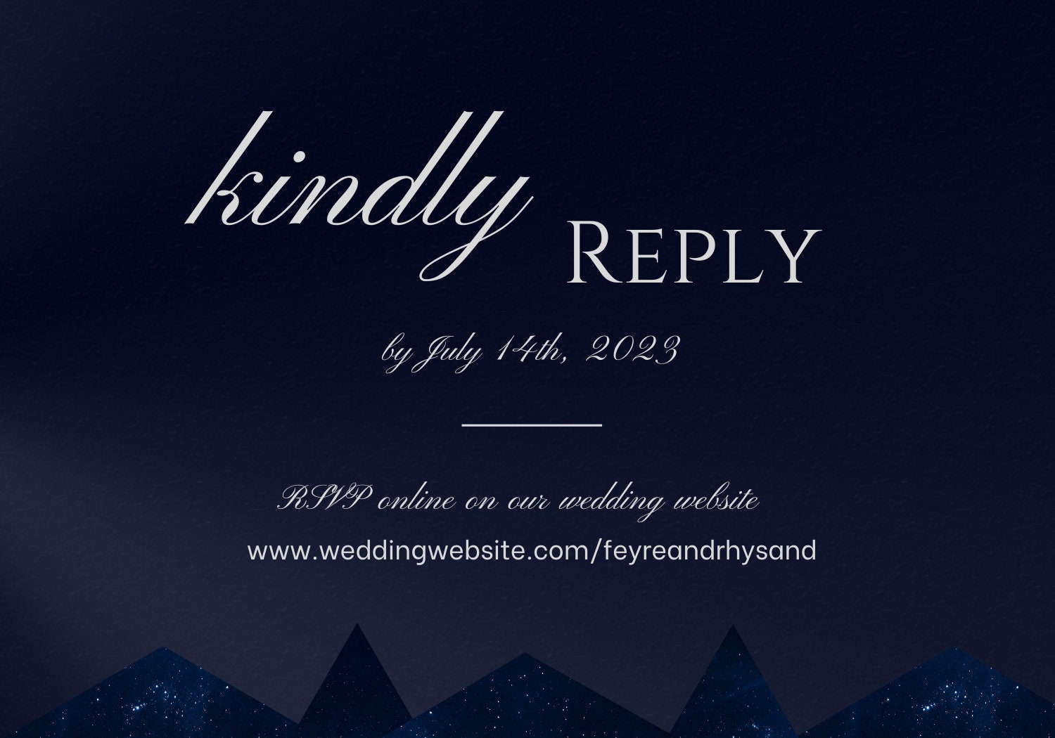 Wedding Invitation - ACOTAR Inspired - With RSVP and Details - Etsy