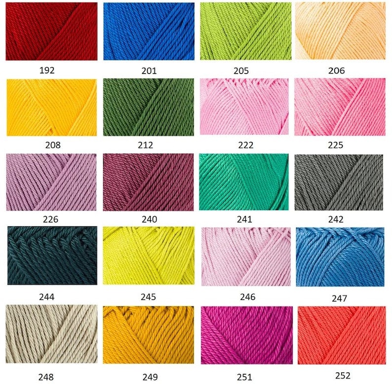 Amigurumi Yarn | Schachenmayr Catania Cotton Yarn Colors 403-438 ...