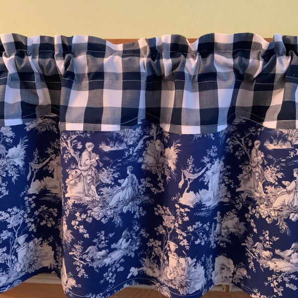 Toile Valance - Etsy