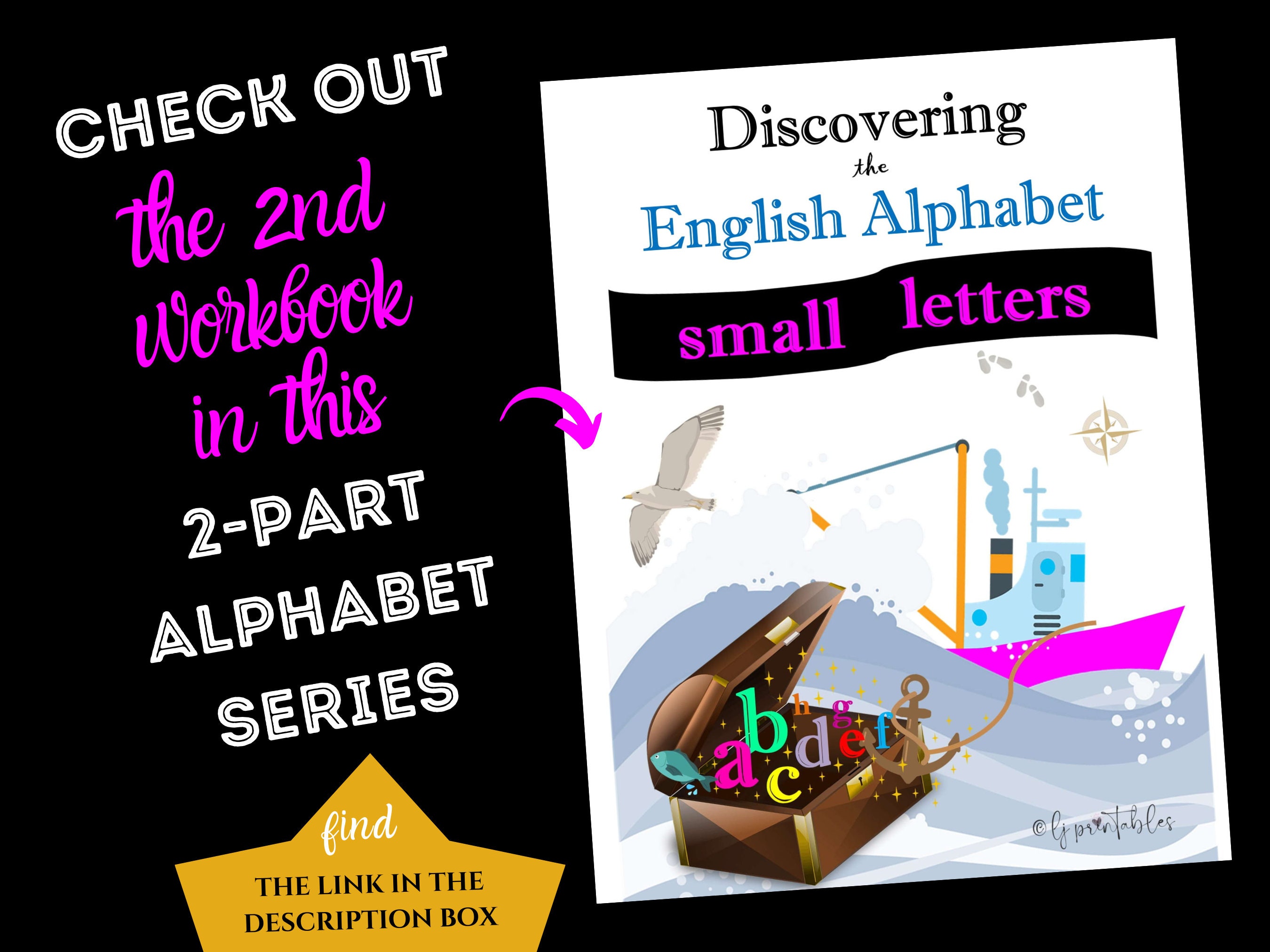 Printable Alphabet Workbook Capital-uppercase Letters Tracing, Writing ...