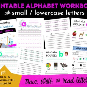 Printable Alphabet Workbook | Small-lowercase Letters | Tracing ...