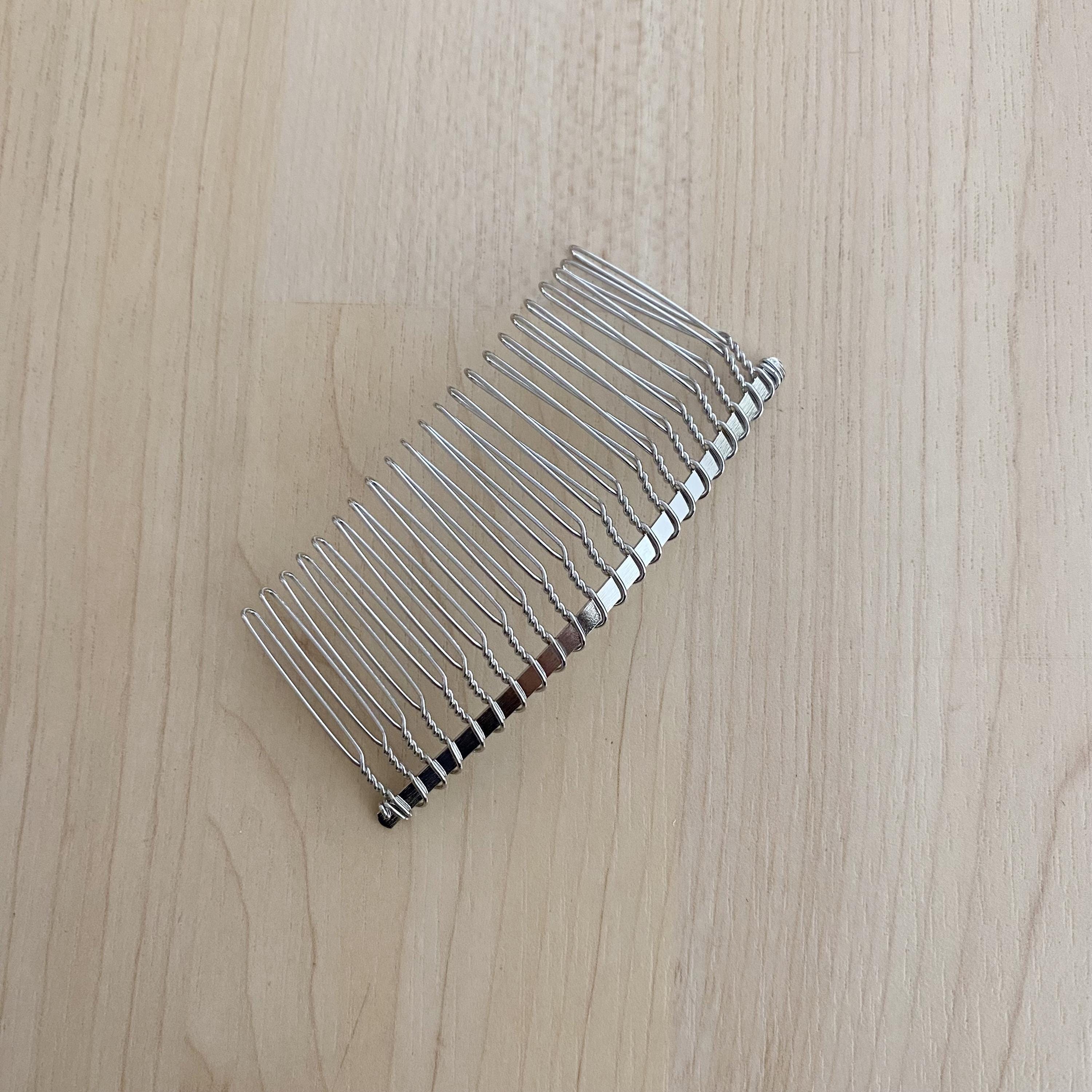 22 Teeth 3 1/4 Inches Wide Silver Tone High Quality Wholesale Wire ...