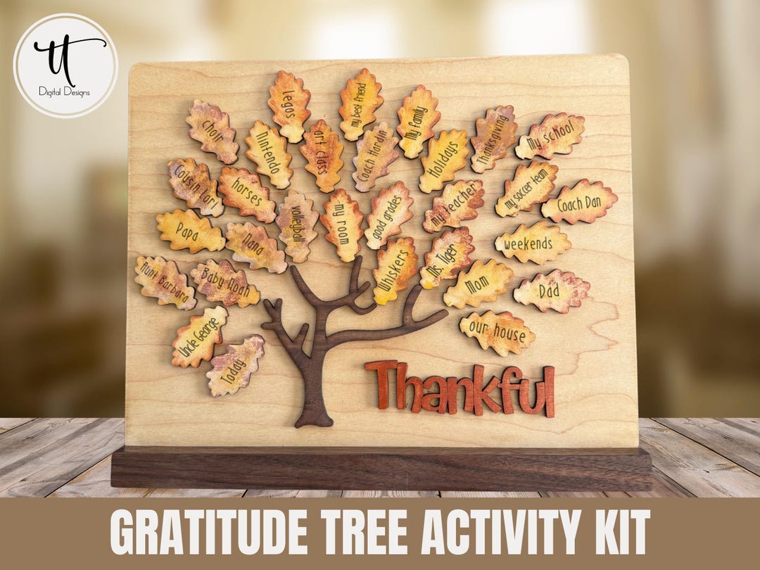 Gratitude Tree Activity Kit – Thanksgiving Hostess Gift, Kids Activity ...
