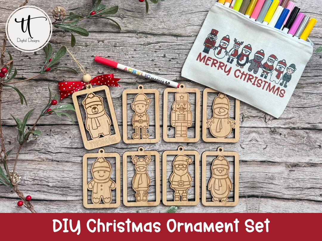 DIY Christmas Kit: Paint Your Own Christmas Ornaments - Etsy