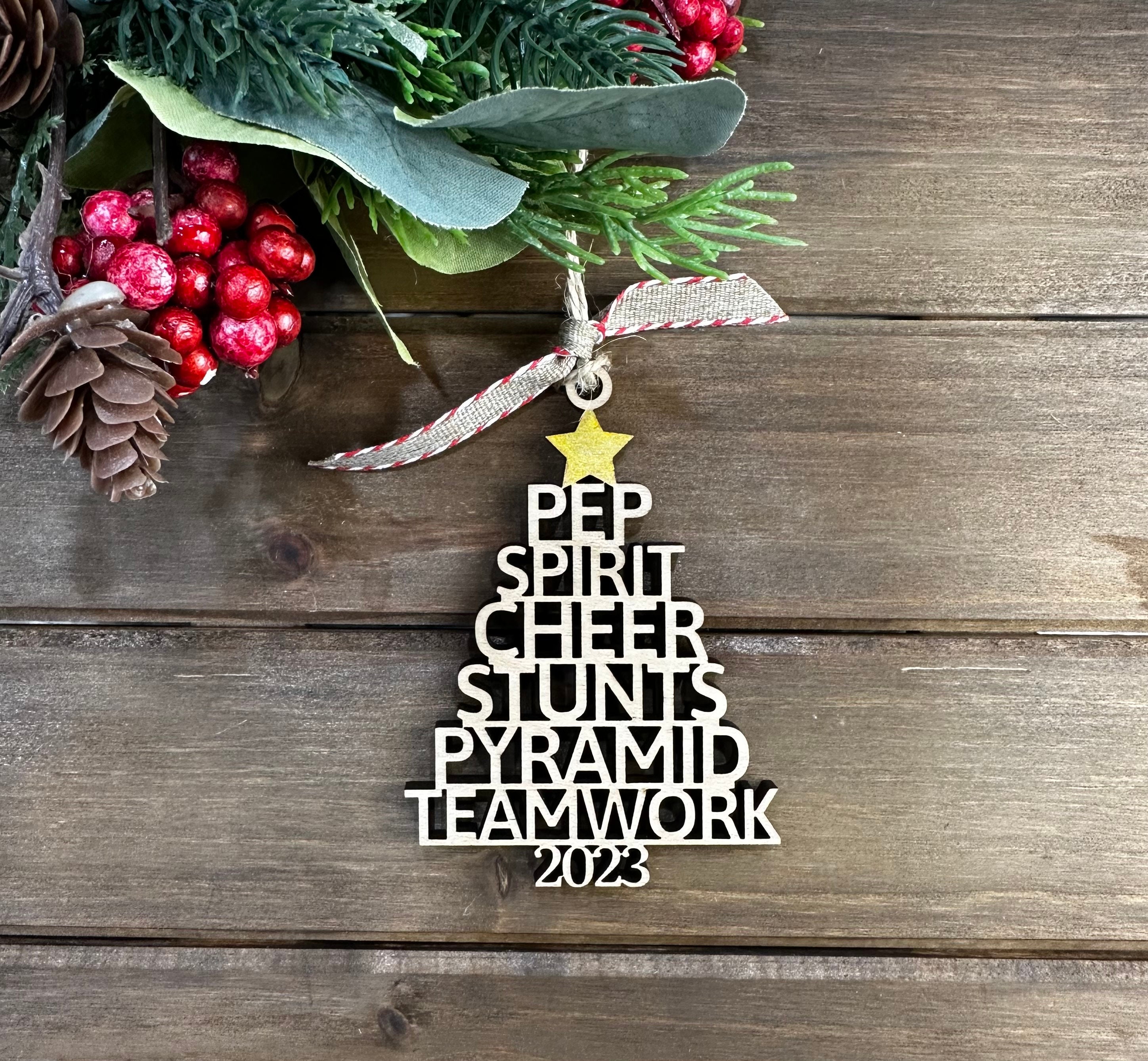 Cheer Ornament for Cheerleaders and Coaches, 2024 Cheer Christmas ...