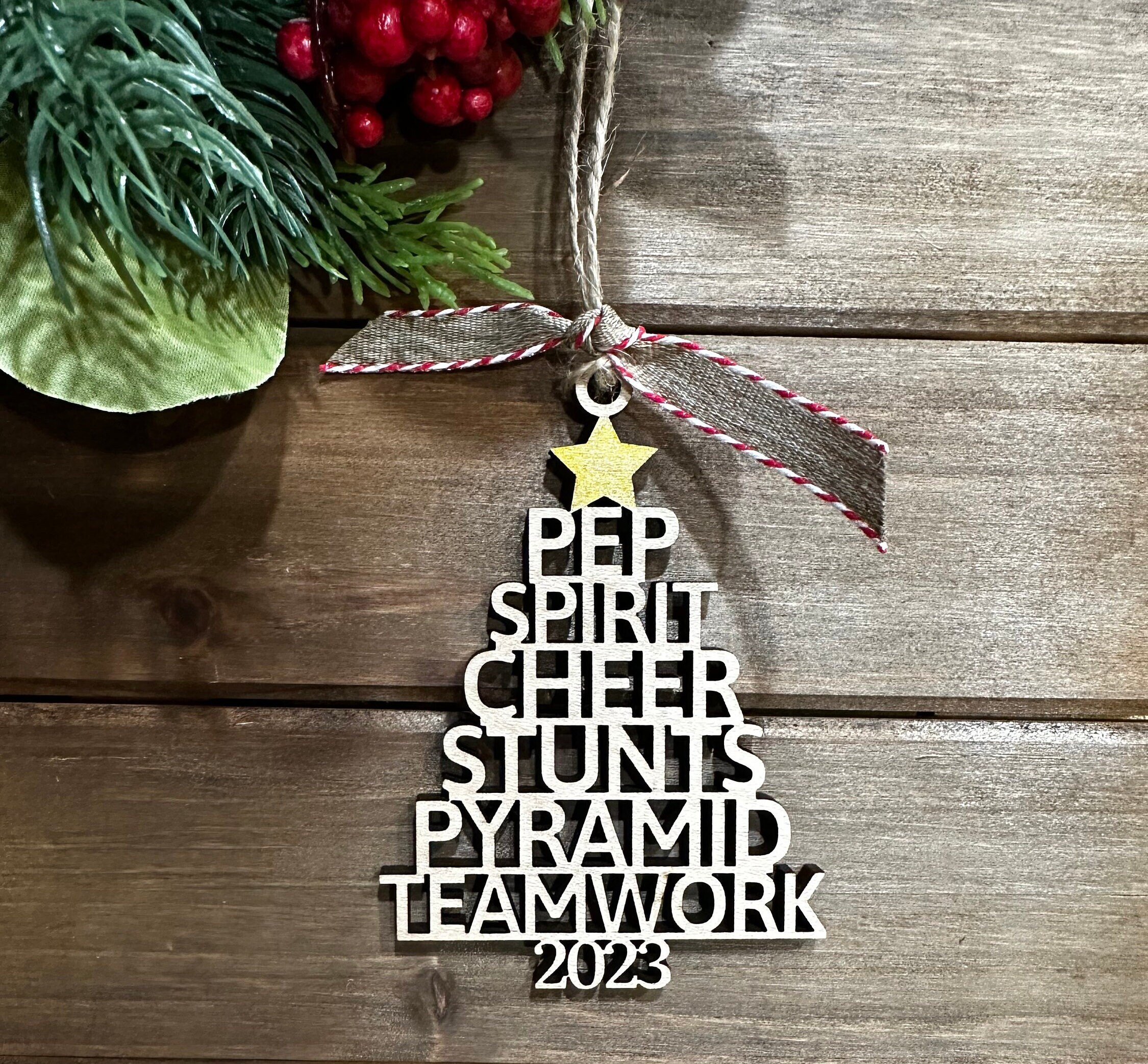 Cheer Ornament for Cheerleaders and Coaches, 2024 Cheer Christmas ...