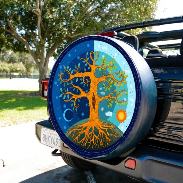Tree of Life Spare Tire Cover - Etsy