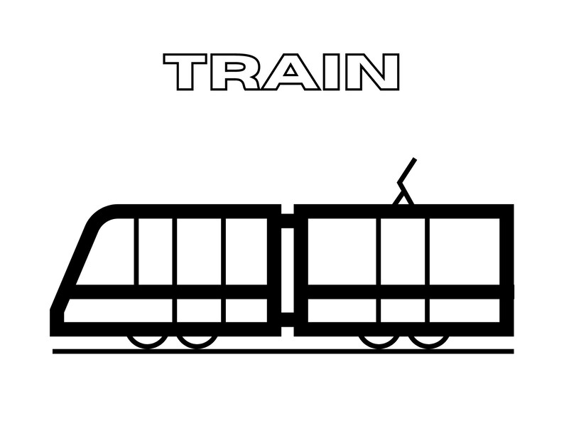 Things That Go Coloring Pages - Etsy