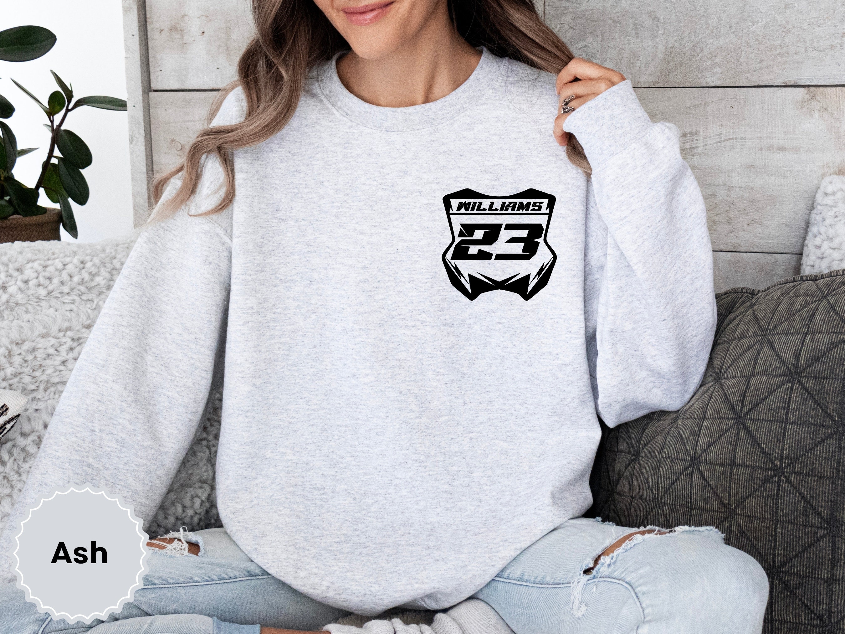 Personalized Dirtbike Sweatshirt, Custom Motocross Shirt, Custom Number ...