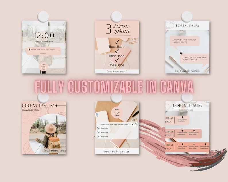 30 Day Influencer Instagram Post Template Bundle, Coaching Bundle ...