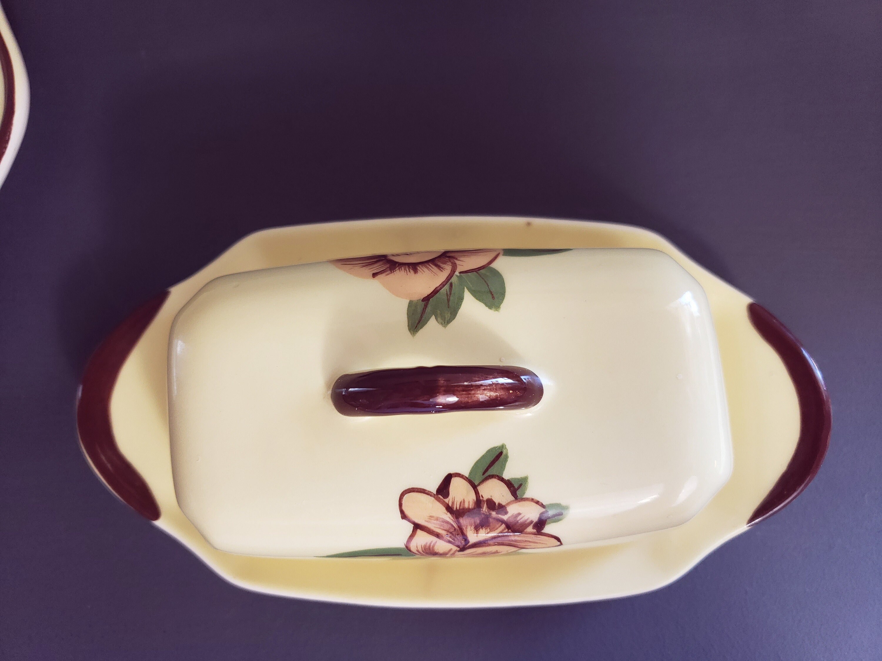 Set of Vintage 1940s Weil Ware Yellow Rose Hand Decorated - Etsy