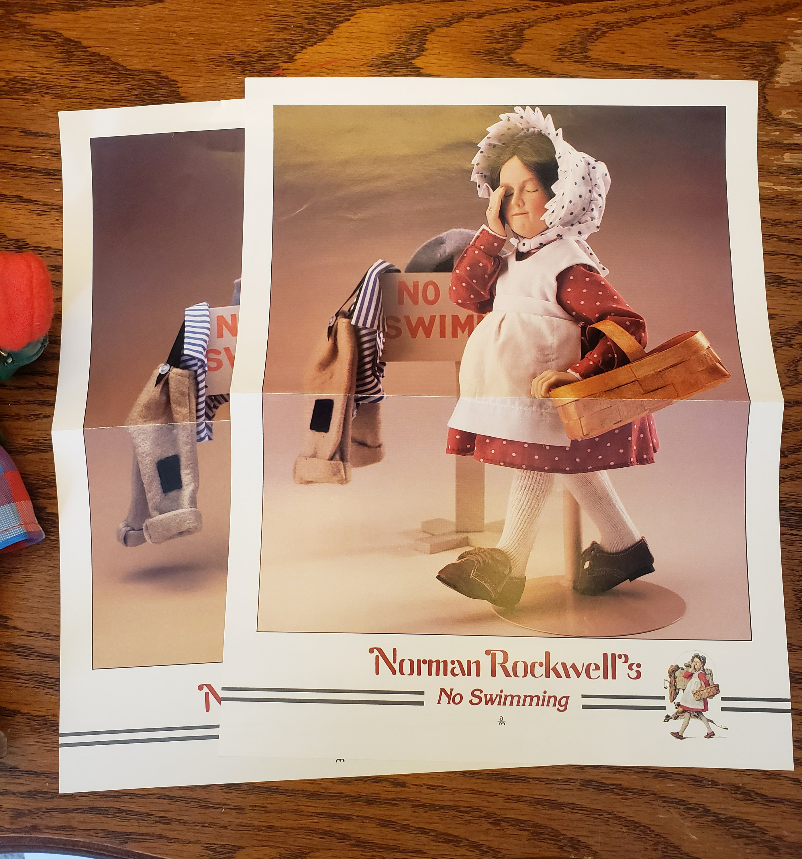 1986 Vintage Norman Rockwell Little Girl and Her Doll - Etsy