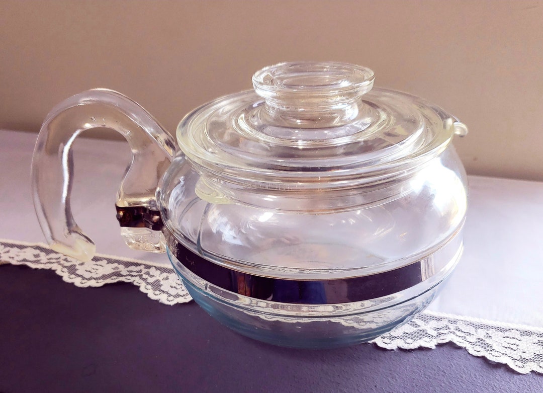 Vintage Pyrex Flameware Glass Teapot 8446B, 6 Cup Capacity - Etsy