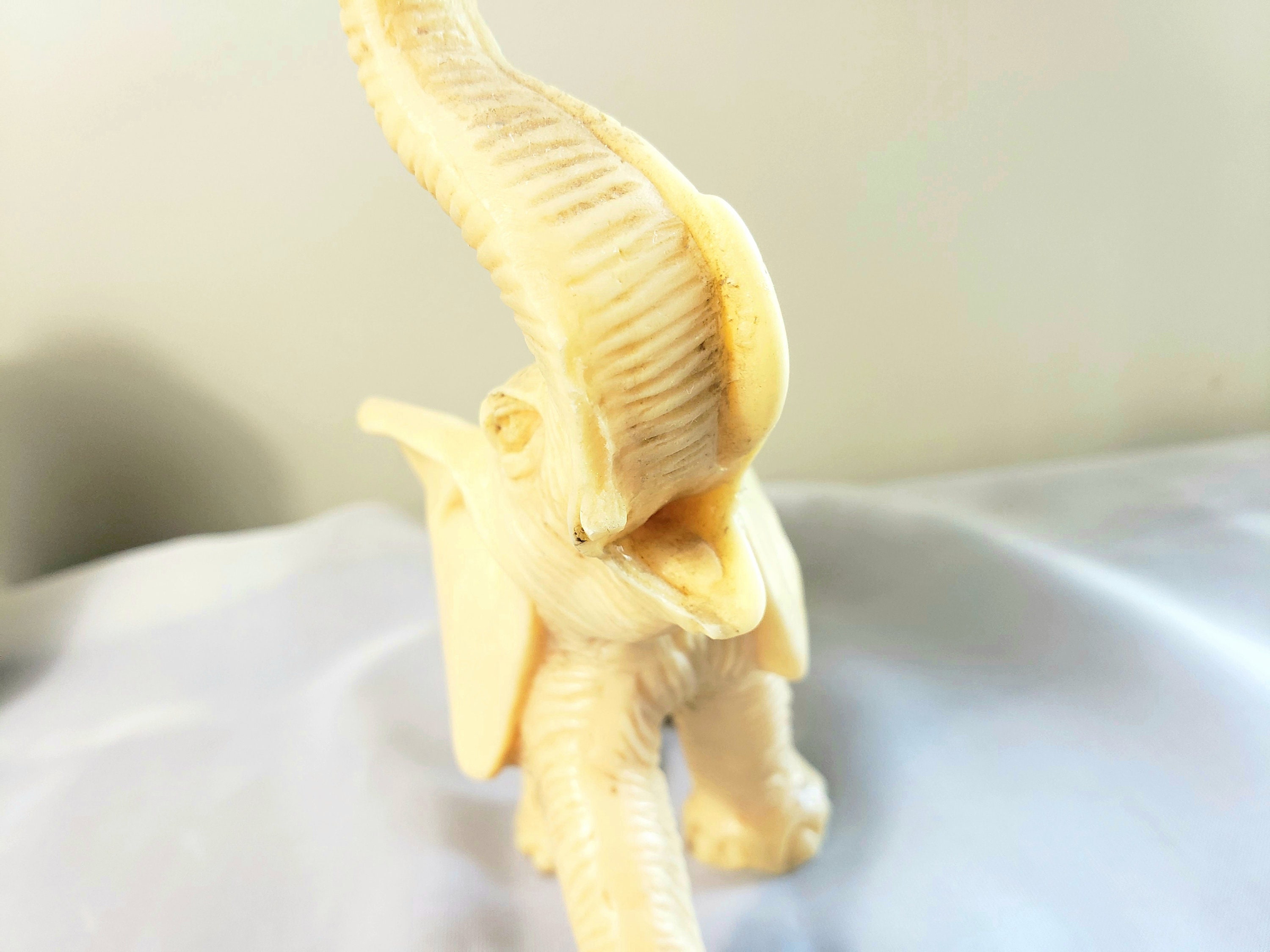 1970s Vintage A. Santini Resin Mother and Baby Elephant - Etsy