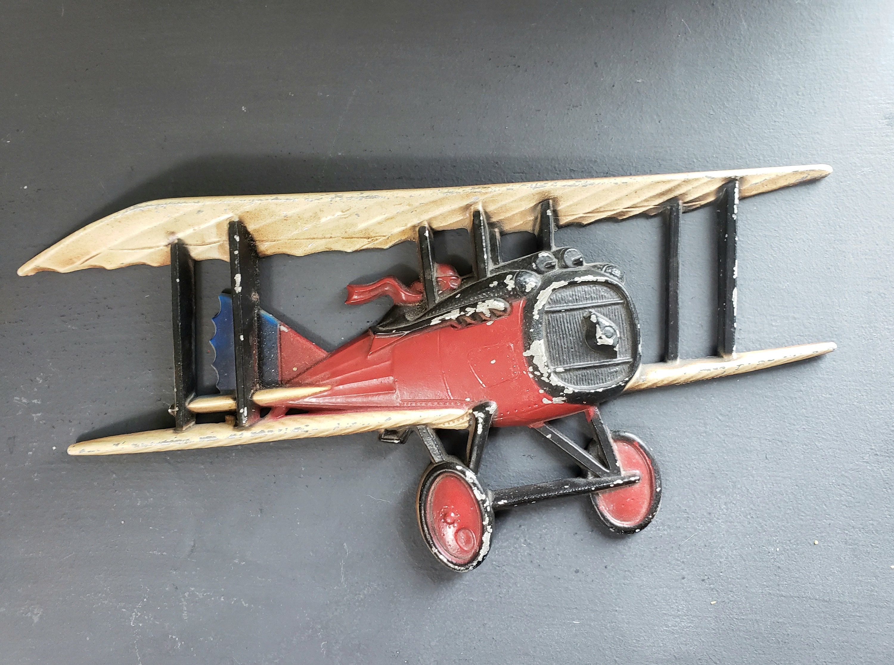Set of Two 1975 Vintage Homeco Cast Metal Biplanes Wall Decor, 1232 Bx ...