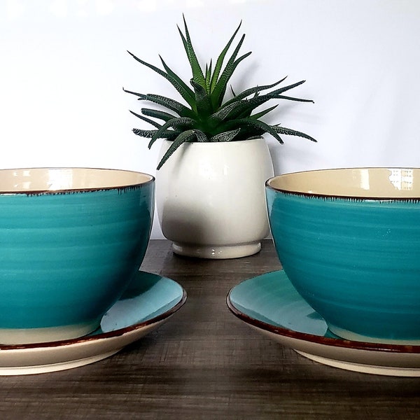 Turquoise Dinnerware - Etsy