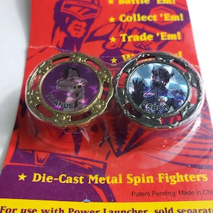 1993 Vintage Power Ranger Spin Fighters, Titanus and Baboo, Bandai ...