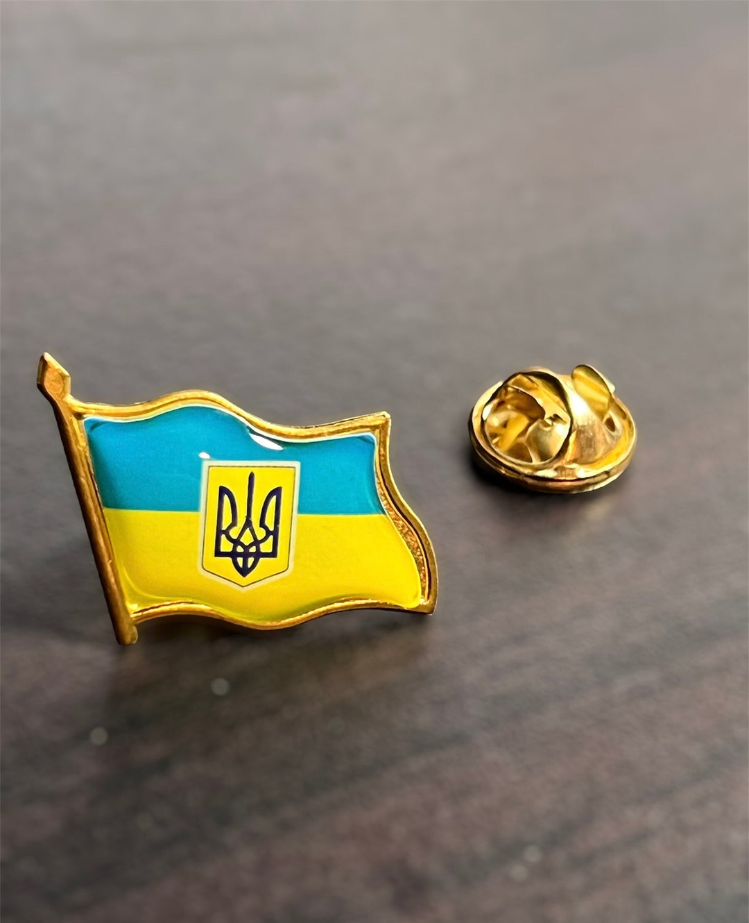 Ukrainian Flag With Trident Lapel Pin - Etsy