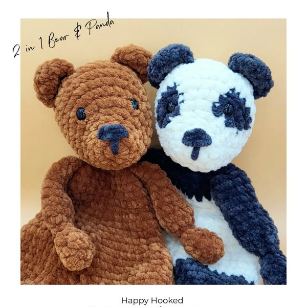 Panda Bear Pattern - Etsy