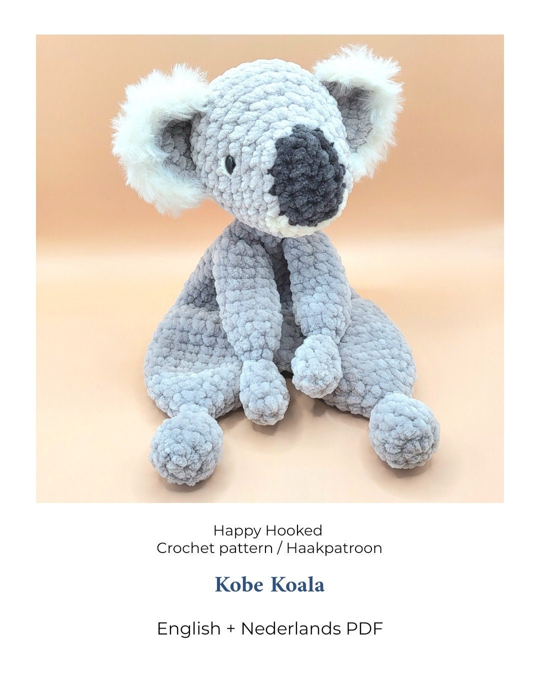 Kobe Koala Crochet Pattern / Haakpatroon - Etsy