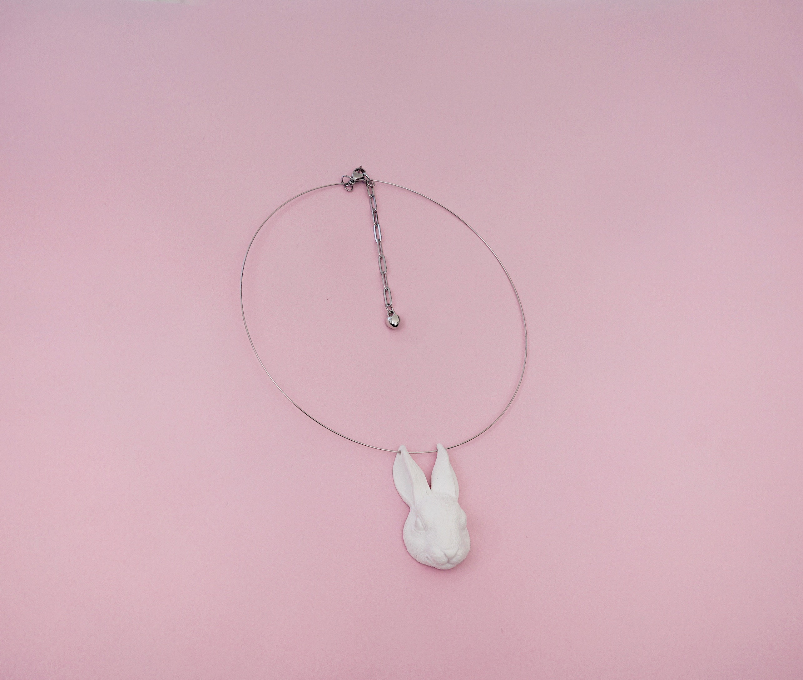 White Rabbit Collar / White Rabbit / White Rabbit Necklace - Etsy