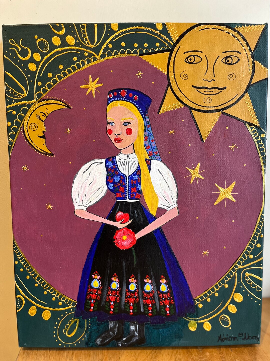 Hungarian Folk Art Paint - Etsy