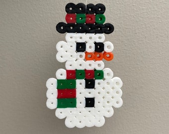 Snowman Perler Bead - Etsy