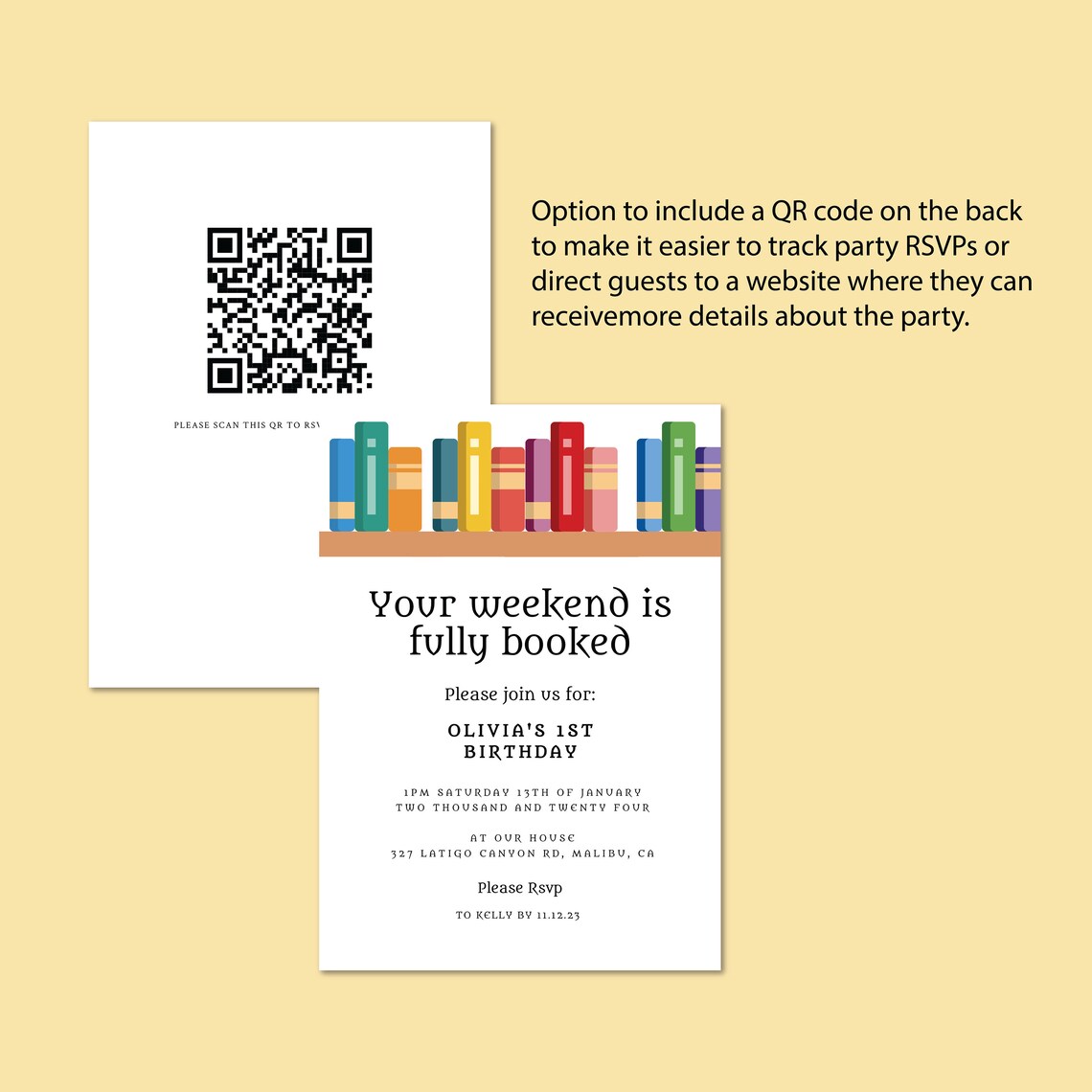 Library Book Birthday Invitation - Etsy