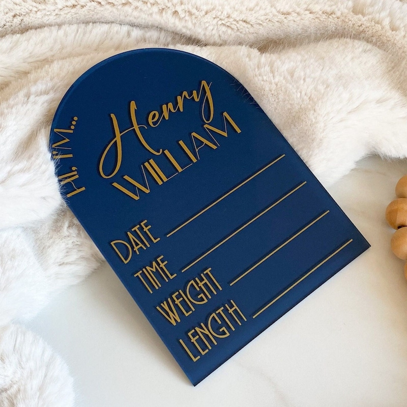 Baby Birth Plate - Etsy