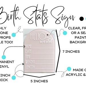 Birth Announcement Sign Personalized Birth Stats Sign Custom - Etsy