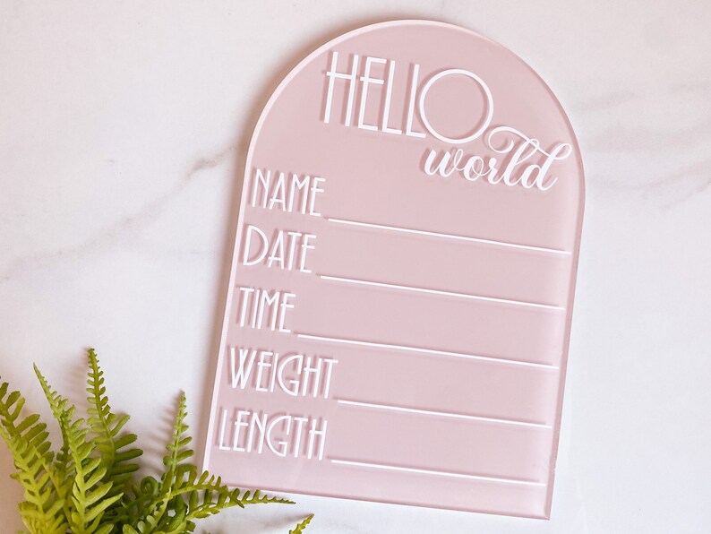 Birth Announcement Sign Personalized Birth Stats Sign Custom - Etsy