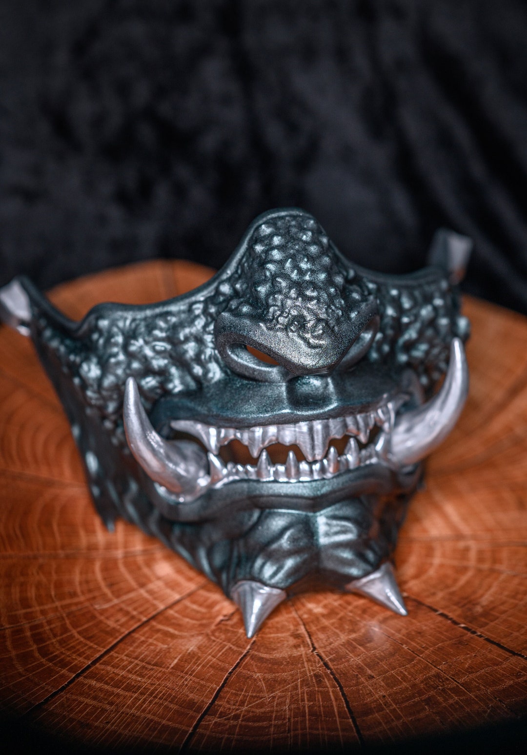 Primal Instinct Oni Mask Half Face Mask Samurai Mask Japanese Armor ...