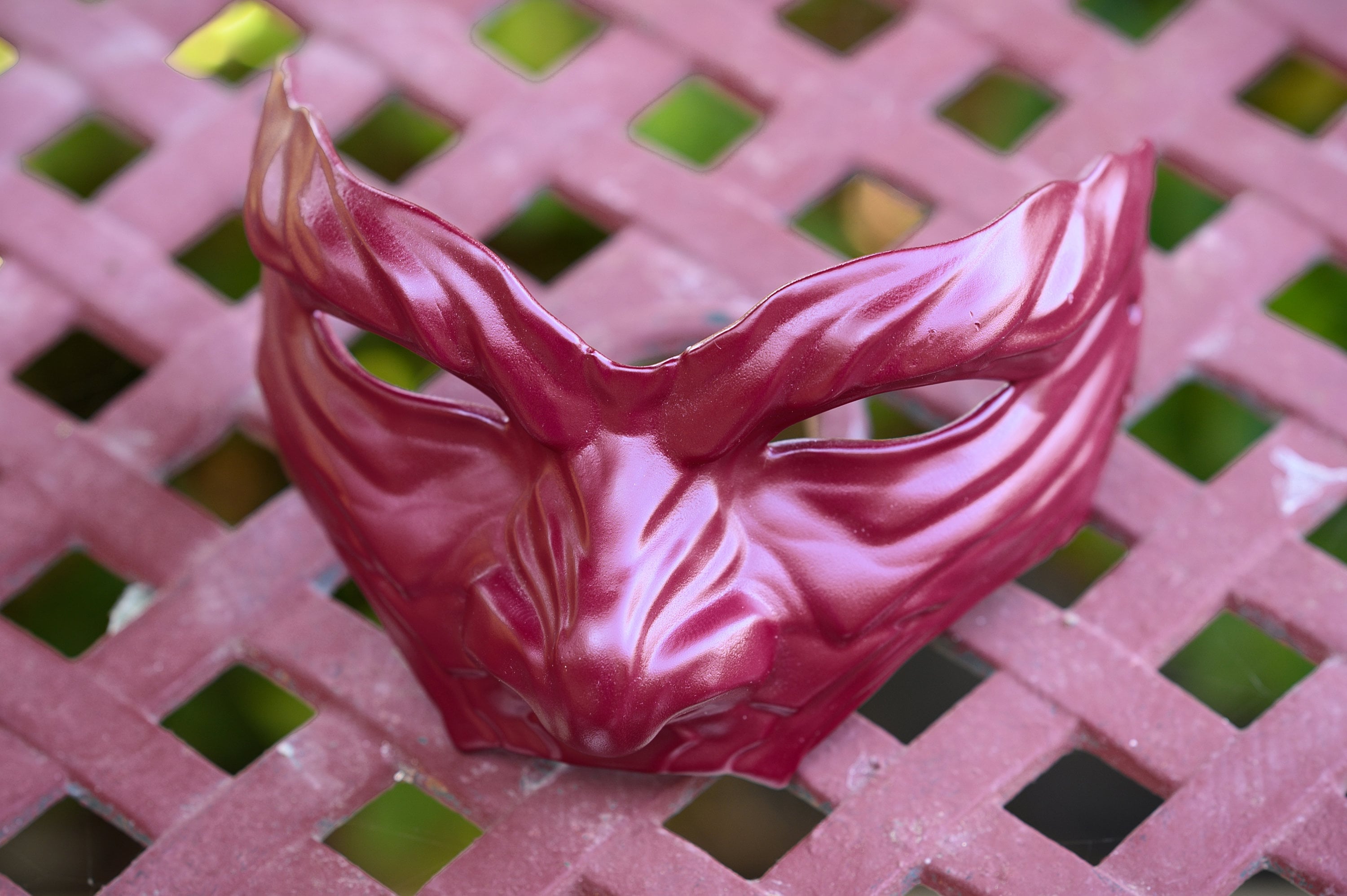 Red Hood Mask, Ghost of Tsushima Samurai Mask, Oni Mask, Japanese Armor ...