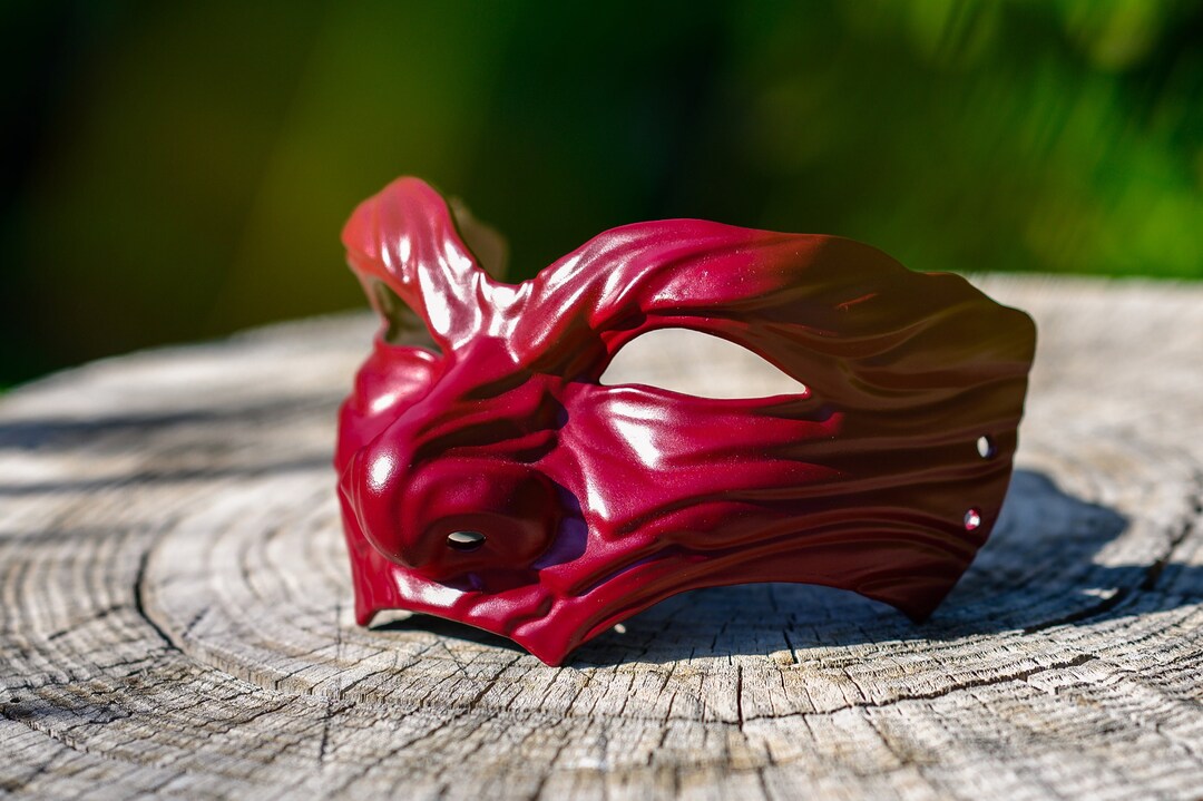 Red Hood Mask, Ghost of Tsushima Samurai Mask, Oni Mask, Japanese Armor ...